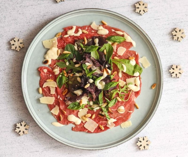 Beef Carpaccio With Fresh Salad - Danny's Delight